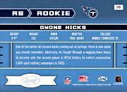 2003 Leaf Rookies and Stars #119 Dwone Hicks RC - NM-MT | eBay