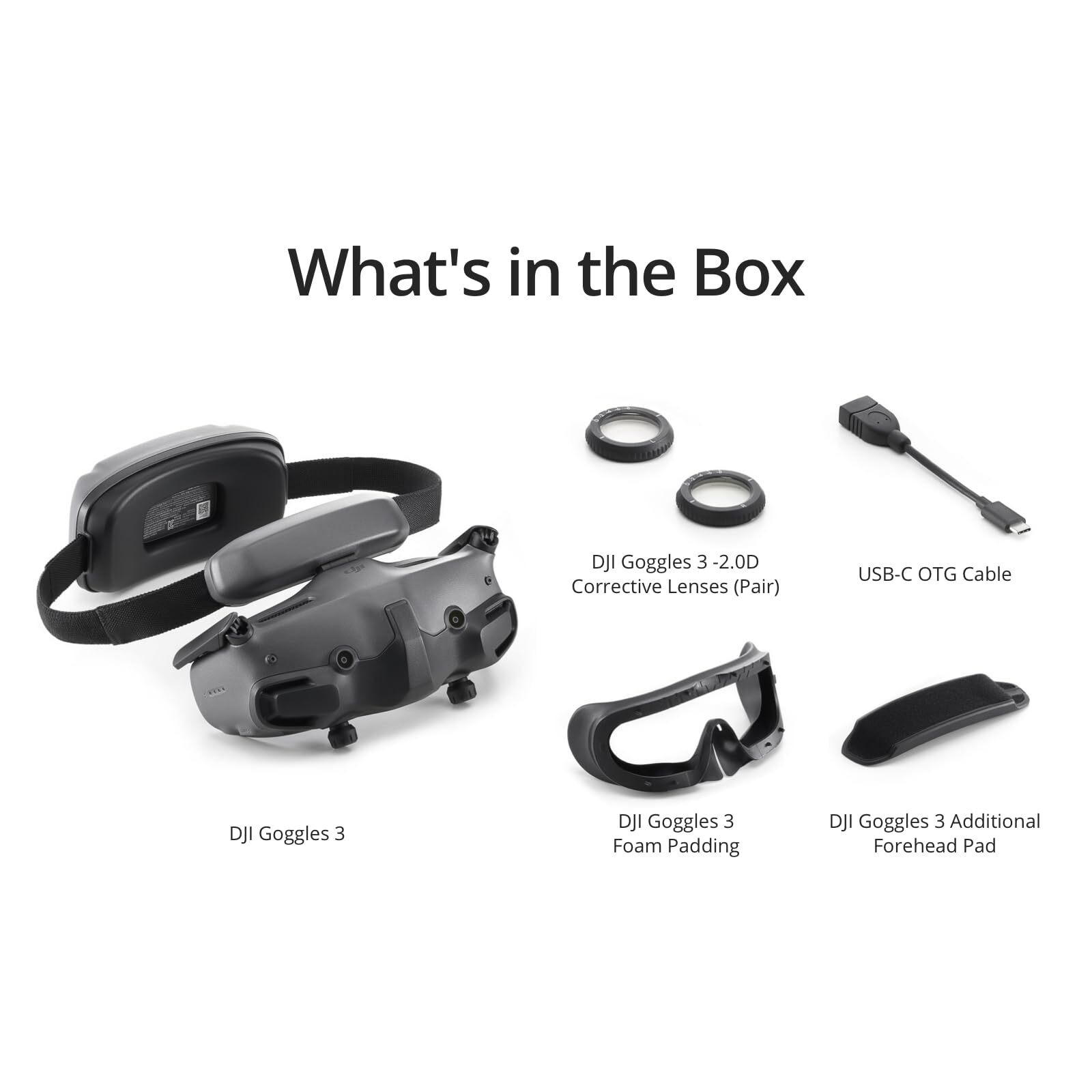 DJI Goggles 3 FPV Goggles with Stunning Micro-OLED Screens Immersive F ...