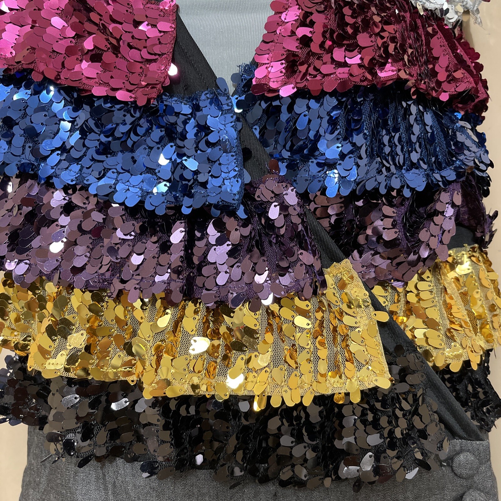 Women’s Multicolour Polyester Casual Party Stretch Beaded Sample Size S ...