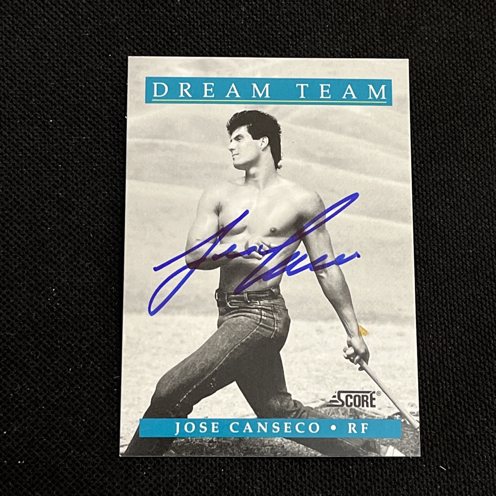 JOSE CANSECO 1991 SCORE DREAM TEAM SIGNED AUTOGRAPHED CARD OAKLAND A’S ...