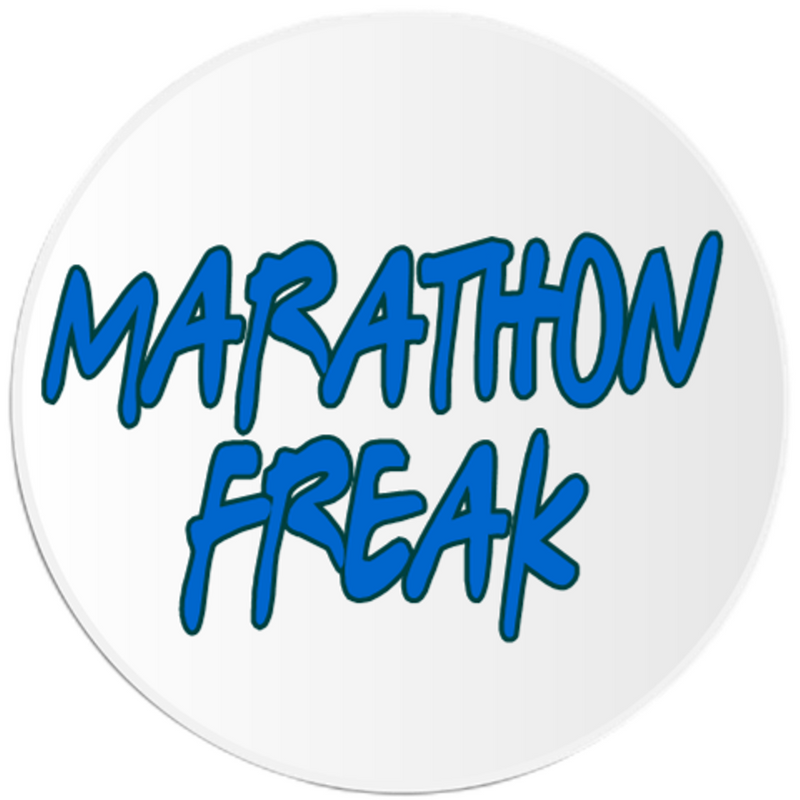 Marathon Freak - Circle Sticker Decal 3 Inch - Runner Running Run ...