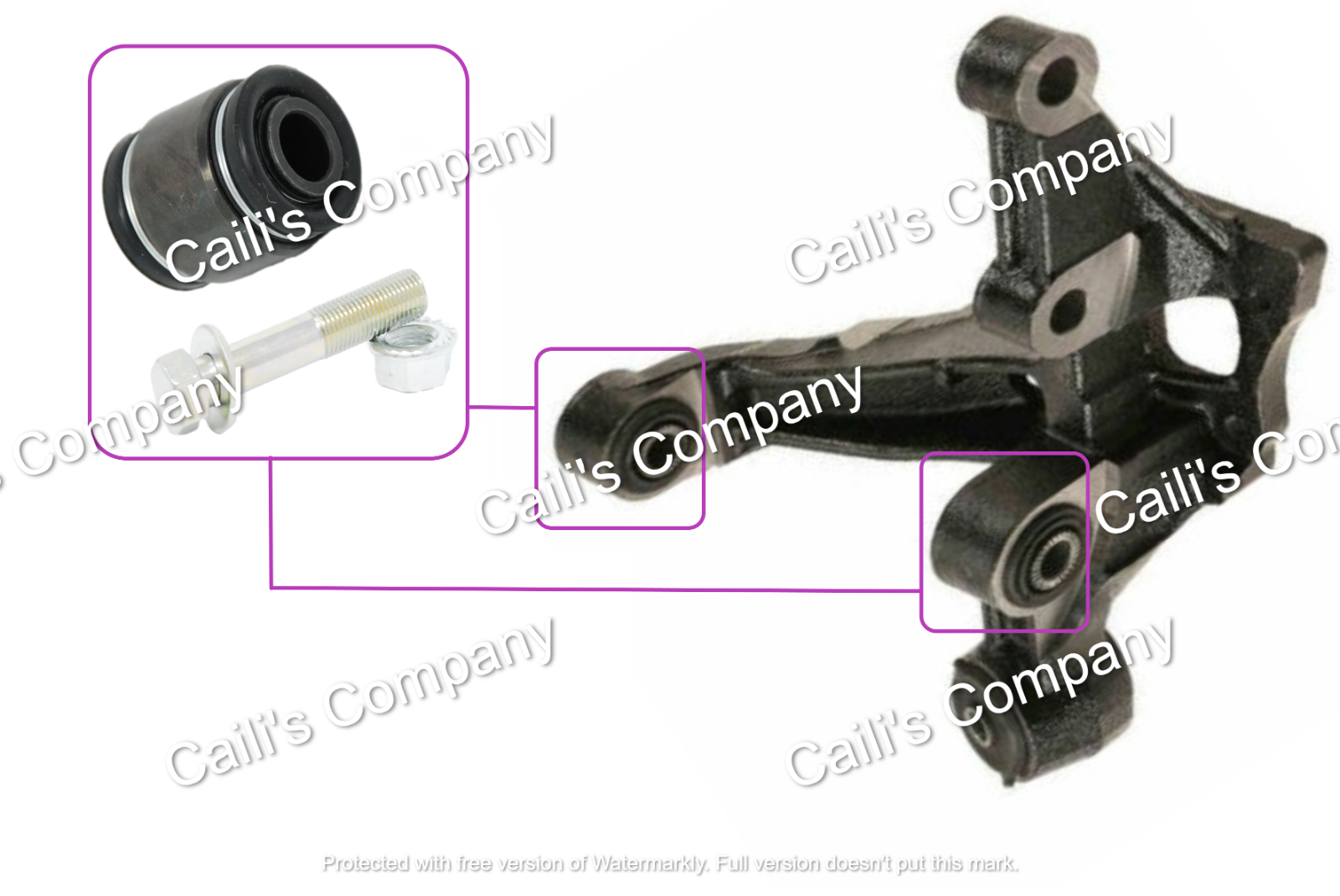 AFFZ-B1 For TOYOTA HIGHLANDER Rear Arm Assembly Knuckle Bushing Bolt | eBay