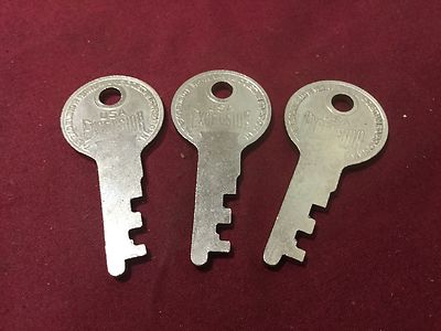 Excelsior Pre-cut Luggage Keys, Set of 3 - Locksmith | eBay