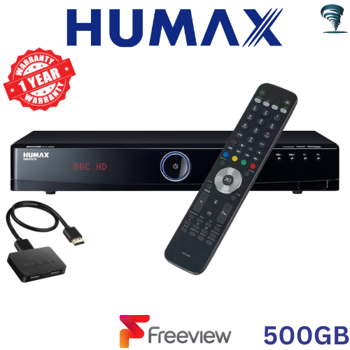 Humax HDR-FOX T2 Freeview Twin Tuner HD 500GB HDD Recorder With HDMI ...