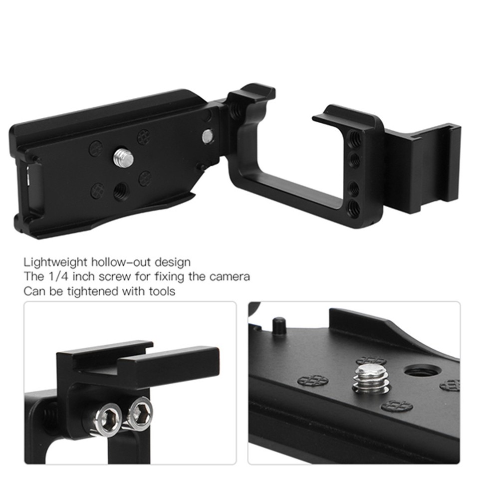 Stretchable Aluminium Alloy Quick Release L Plate Hand Grip Bracket For ...