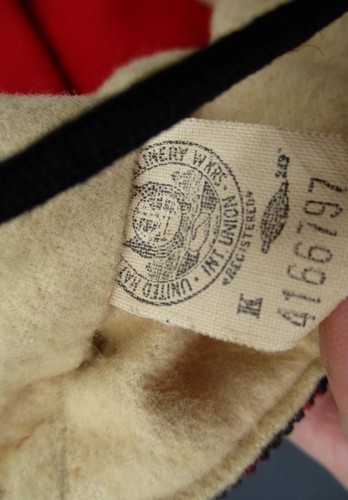 Vintage Lee Jeans Red Plaid Corduroy Cap Hat w/ Ear Flaps Grumpy Old ...