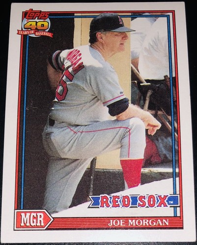1991 Topps Baseball Joe Morgan Boston Red Sox #21 | eBay