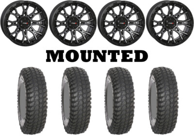 Kit 4 System 3 XCR350 Tires 30x10-14 on System 3 ST-6 Gray Wheels 1KXP ...
