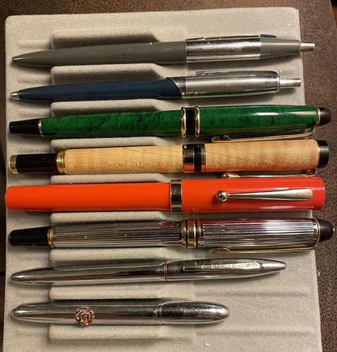 LOT OF 8 Vintage Ballpoint Pens/Fountain | eBay