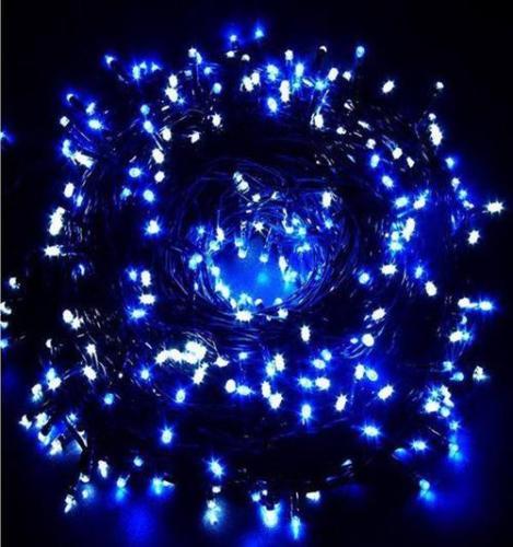 240 /480/720 LED WHITE & BLUE CLUSTER LIGHTS SUPER BRIGHT XMAS WEDDING ...