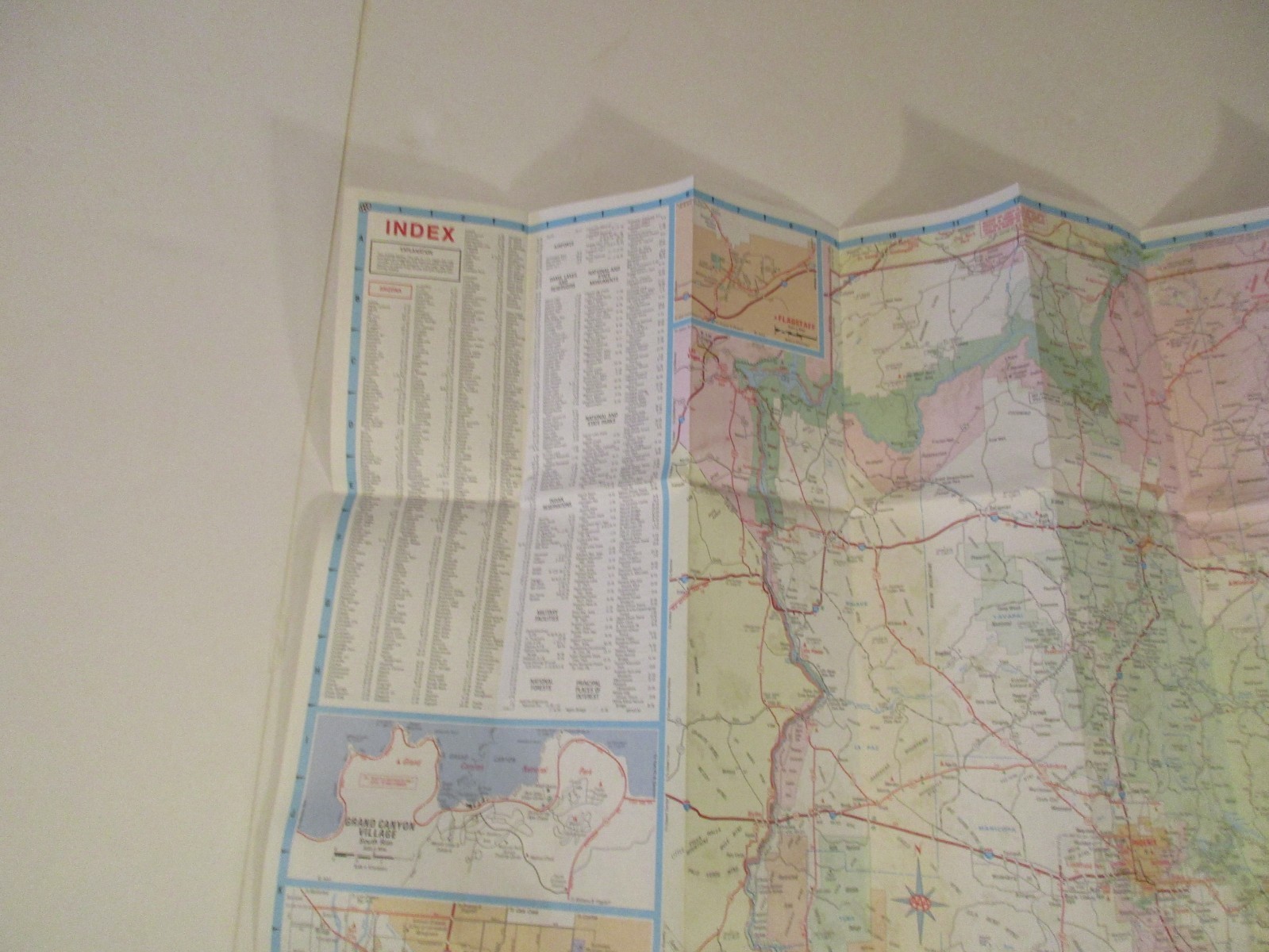 1989 AAA Arizona & New Mexico State Travel Road Map | eBay