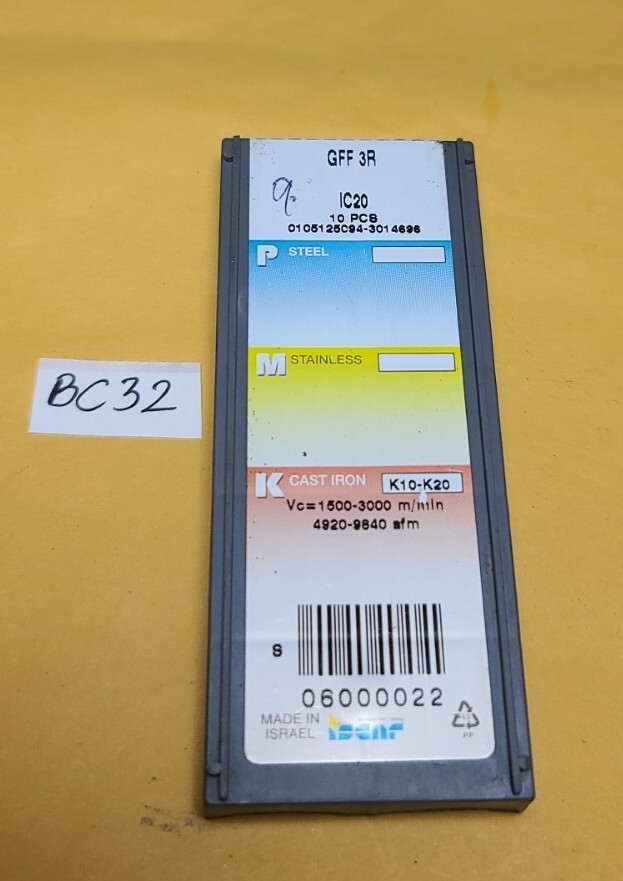 ISCAR GFF 3R IC20 INSERTS 9 PCS | eBay