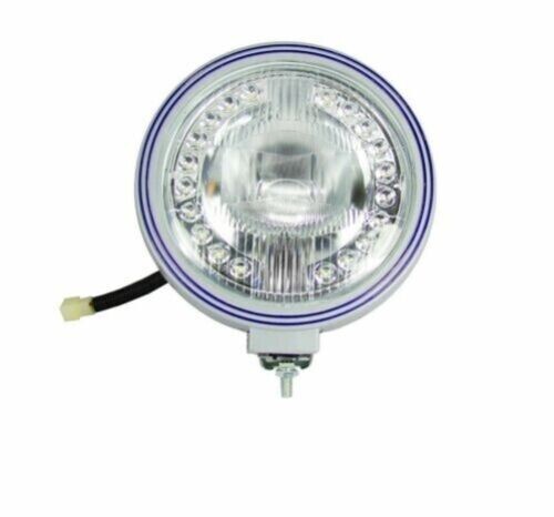 2x 9" Fog Spot Lights 12V White Round Halogen 20 LED Angel eye Car Van ...