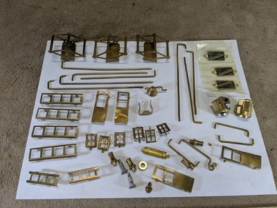 Train Trim Parts Lot For Train Model Brass Windows American Flyer | eBay