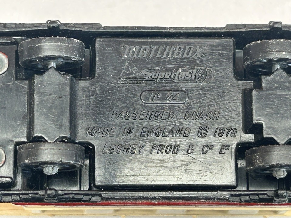 Vintage Matchbox Superfast Trains & Coaches Including Rare No44 W ...
