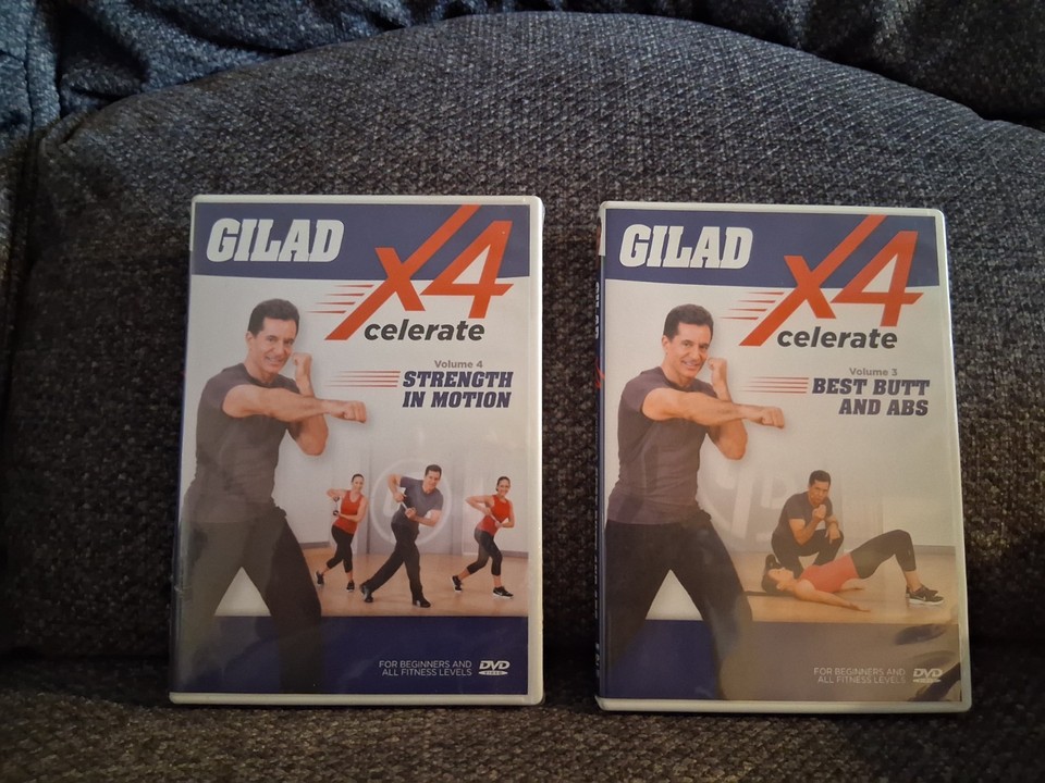 Lot of 12 Workout DVDs including 11 Gilad Janklowicz DVDs & 1 Ada ...