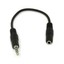 3.5mm AUX TRRS Male to Female CTIA OMTP Swap Adapter Cable 4 Conduct ...
