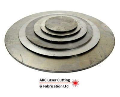 Mild steel laser cut circle disc 1mm-3mm/20mm-300mm craft jewellery tag ...