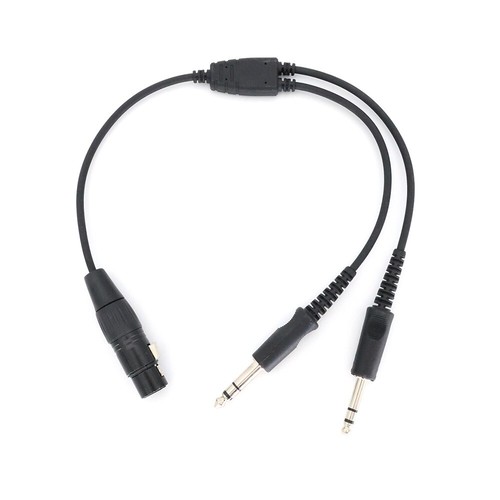 For Airbus XLR To GA Dual Plug 5 Pin Headset Adapter Cable earphone ...