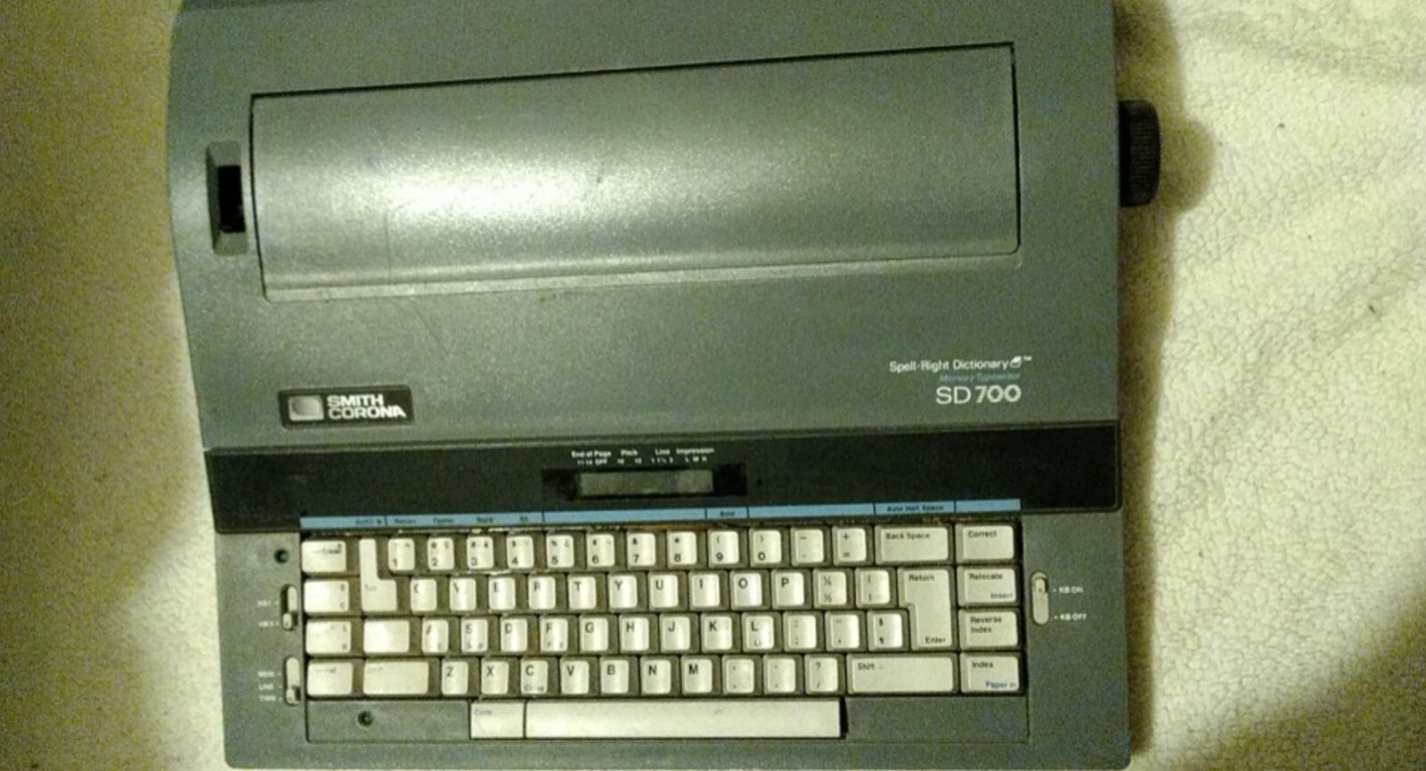 VINTAGE SMITH CORONA SD700 ELECTRIC MEMORY TYPEWRITER. SPELL RIGHT ...