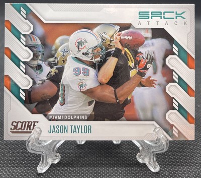 Jason Taylor 2022 Score Sack Attack #SA-JT Miami Dolphins HOF | eBay