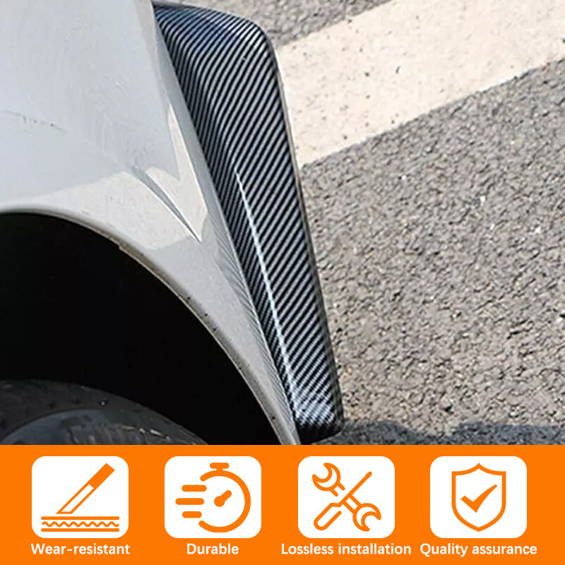 Glossy black Rear Bumper Lip Diffuser Splitter Canard Protector Car ...