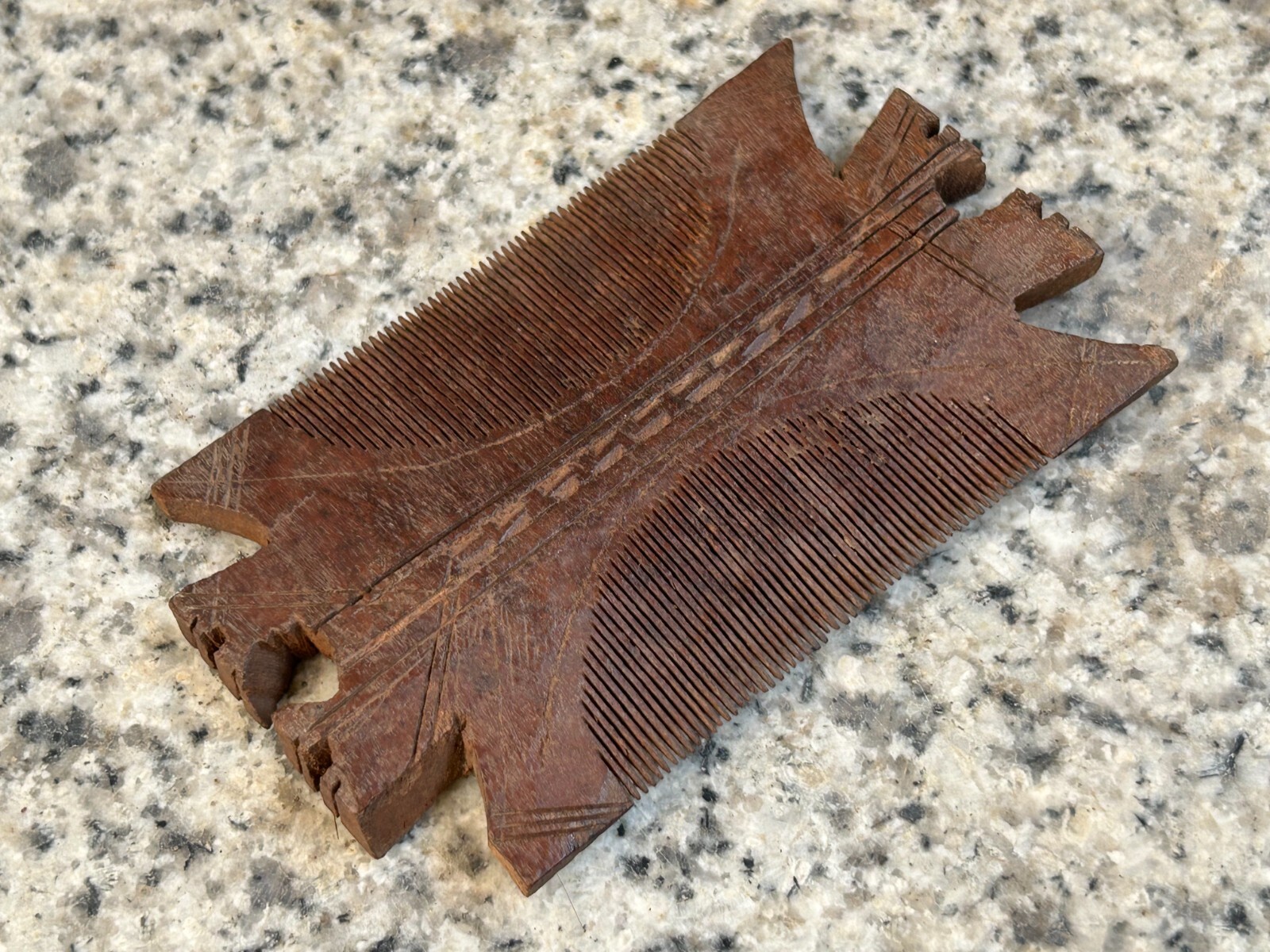 RARE OLD VINTAGE HANDMADE TRIBAL WOODEN UNIQUE SHAPE TRIBAL LADY HAIR ...