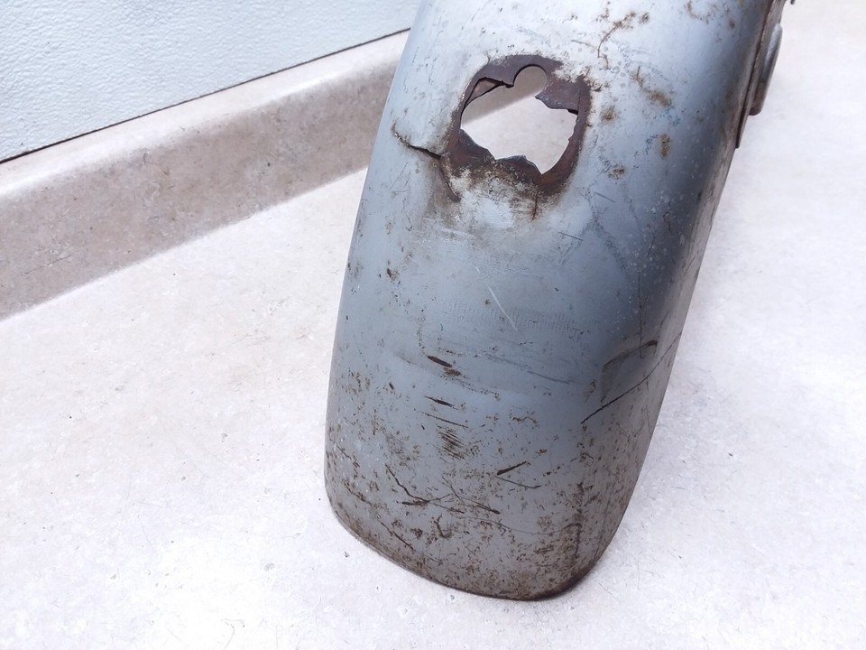 Honda 305 Scrambler CL CL77 Rear Fender DAMAGE OEM VTG 1965 ANX-A50 #7 ...