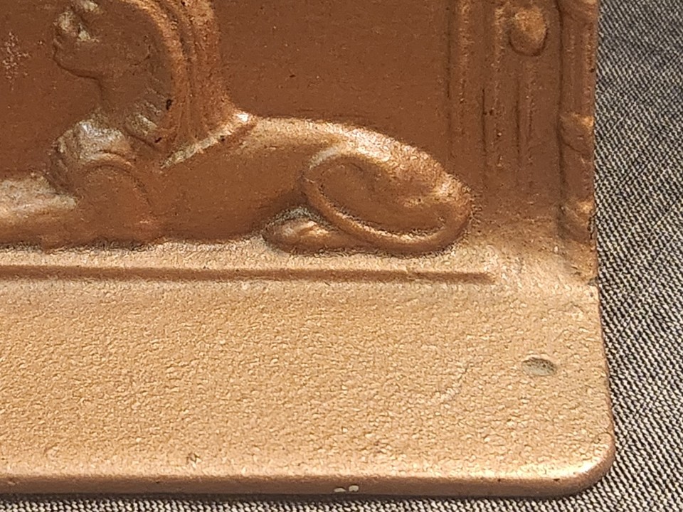 Antique 1920s Cast Iron Egyptian Art Deco Sphinx Motif Bookends (1 Pair ...
