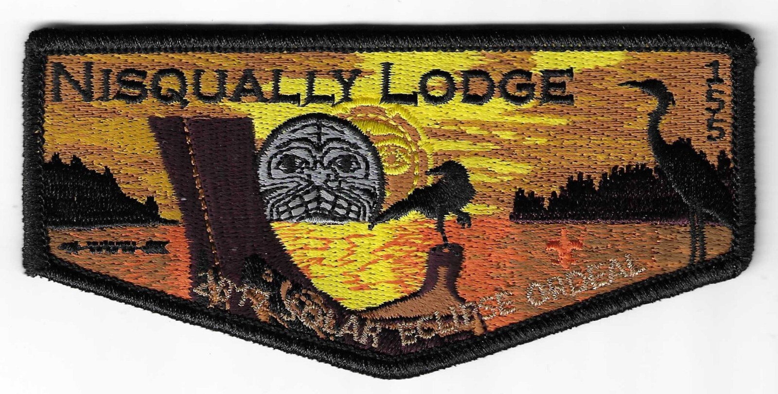 BSA OA LODGE 155 NISQUALLY 2017 SOLAR ECLIPSE ORDEAL MINT FLAP | eBay