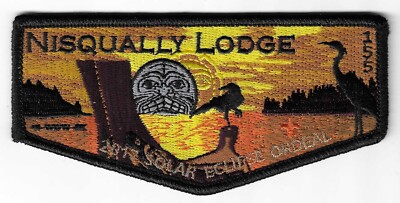 BSA OA LODGE 155 NISQUALLY 2017 SOLAR ECLIPSE ORDEAL MINT FLAP | eBay