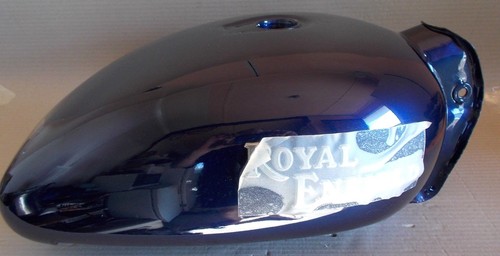 Royal Enfield Bullet Electra Fuel Tank # 849017 Mica Dark Blue 1950 ...
