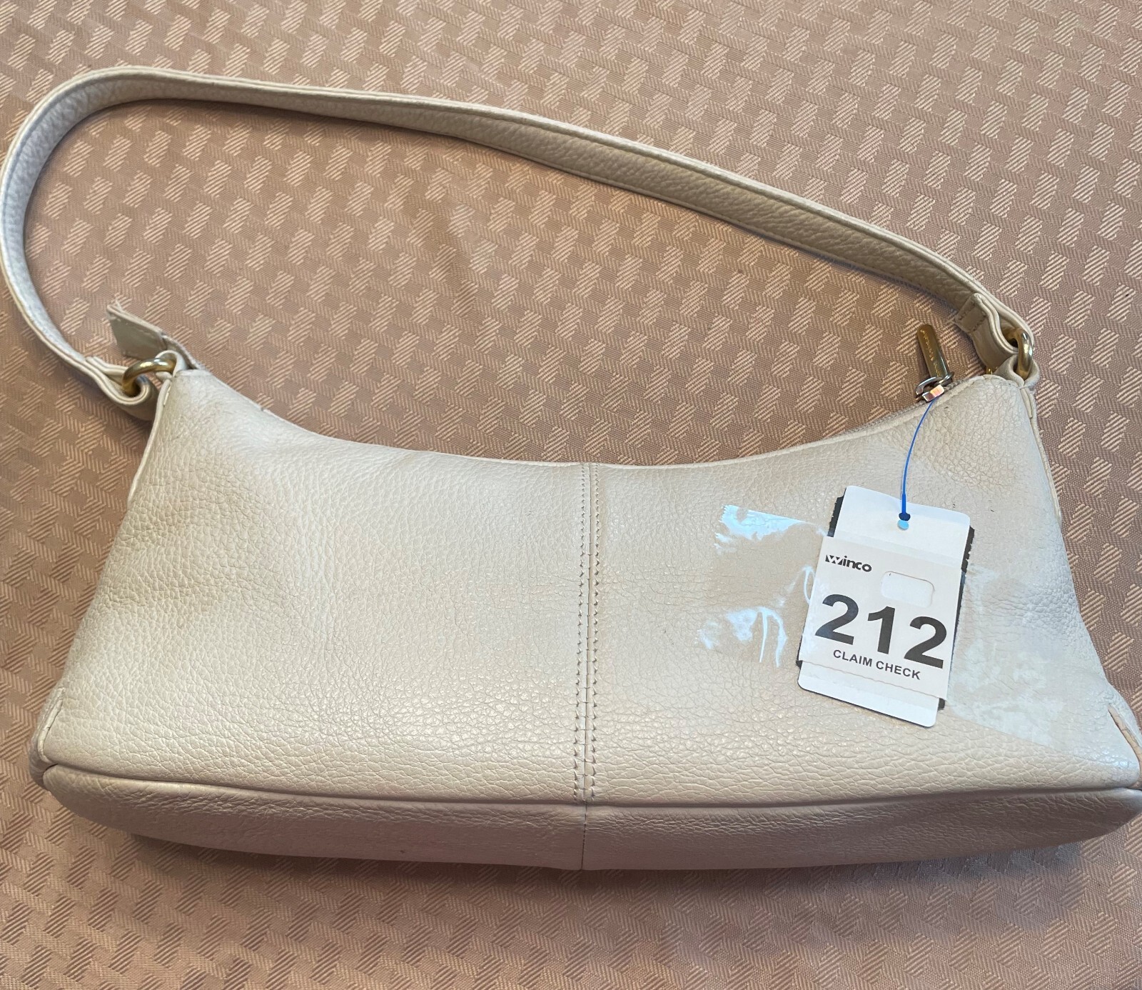 Stone Mountain Ivory Leather Shoulder Handbag - Gem