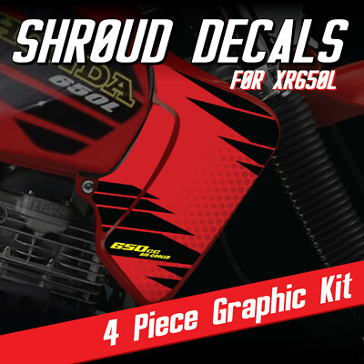 XR650L graphic kit decals stickers shroud cowling fits Honda XR650 1999 ...