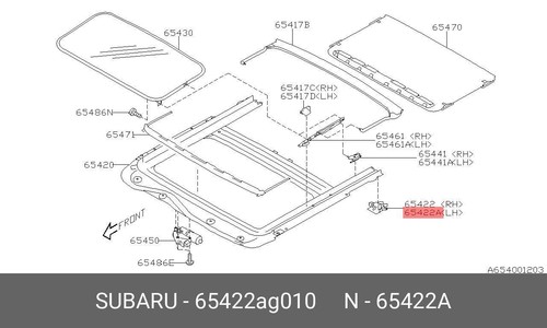 Genuine OE End Cap Assembly Left Hand 65422AG010 For Subaru 65422-AG010 ...