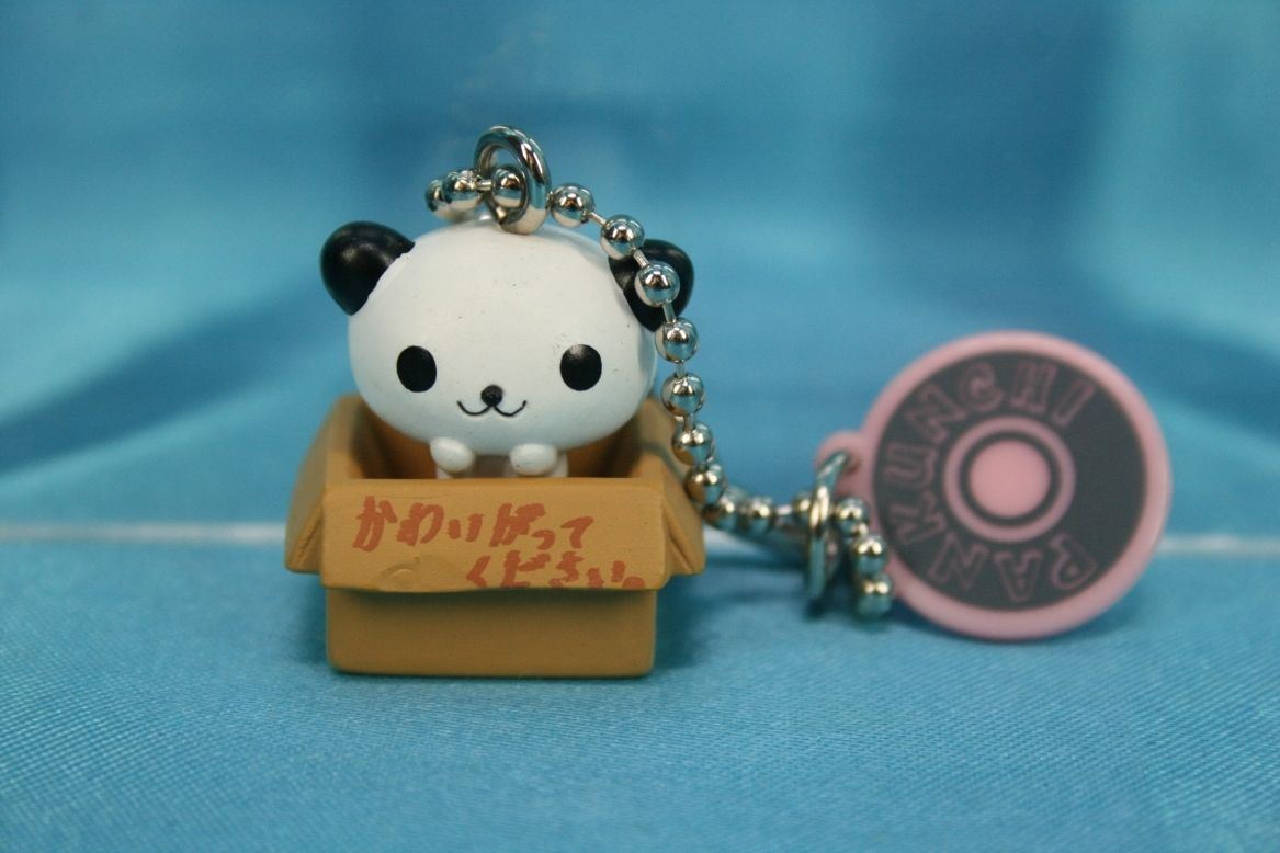 Bandai Sanrio Characters Pankunchi Keychain Mini Figure Pan kun in Box ...