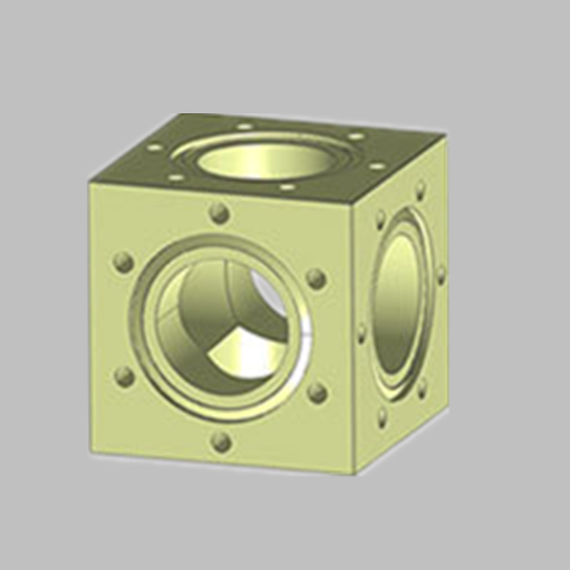 Conflat UHV 6-Way Cube Flange Ultra High Vacuum Chamber 304SS CF CF16 ...