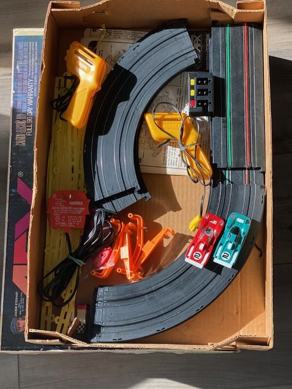 Aurora AFX Slot Car Set JACKIE STEWART Sebring With 2 Cars. Working! | eBay