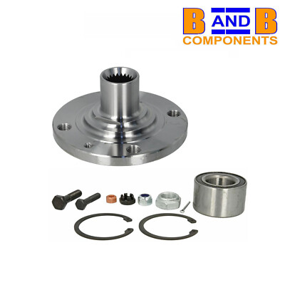 WHEEL HUB & BEARING KIT FRONT VW GOLF MK1 & CABRIOLET SCIROCCO CADDY ...