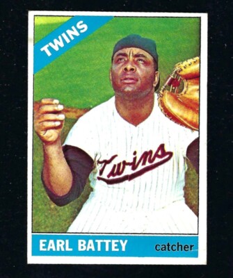 1966 Topps Baseball Card #240 Earl Battey, Minnesota Twins, VG-EX ...