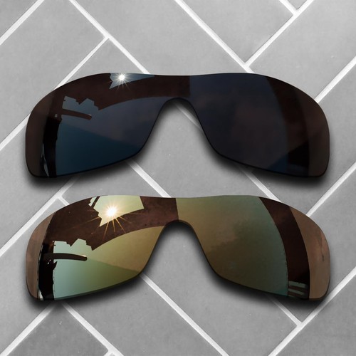 2 Packs Replacement Lenses for-Oakley Antix Polarized-Black&Copper ...