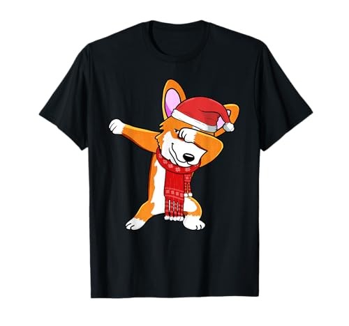 Dabbing Corgi Funny Corgi Christmas Costume Gift for Dog Lovers T ...