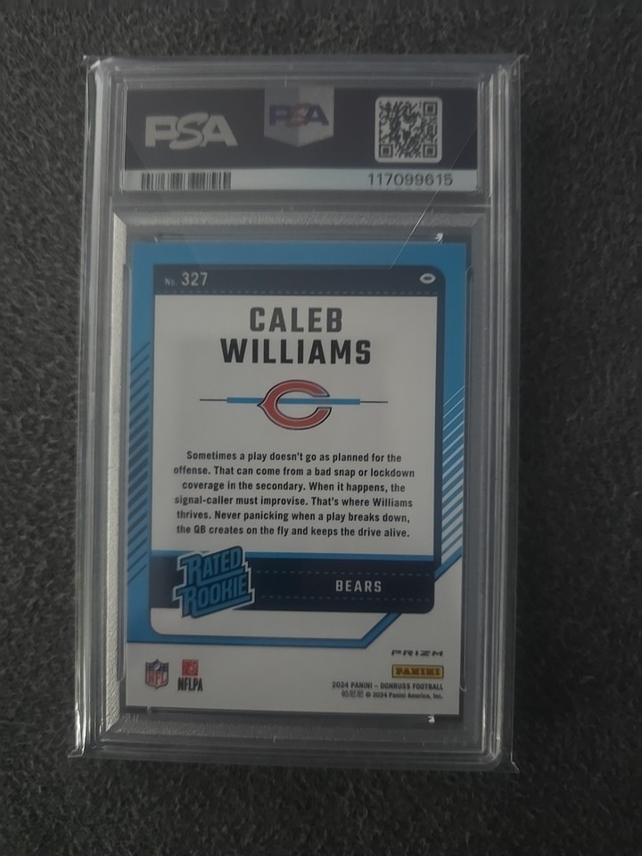 Caleb Williams 2024 Donruss Optic Preview Rookie RC Red Wave Prizm PSA ...