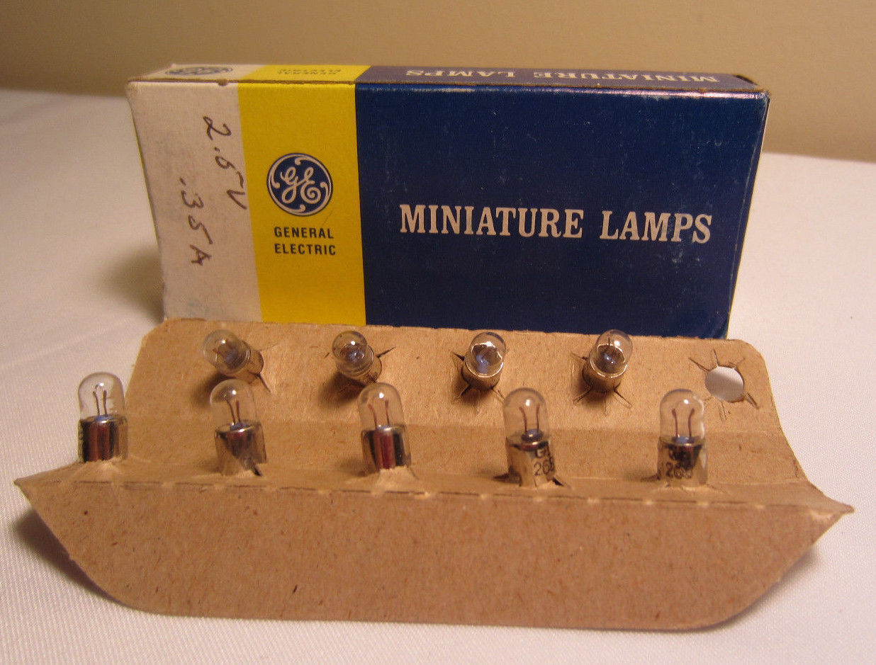 Box Of 9 GE General Electric 268 GE268 Miniature Light Bulb Lamps | eBay.de