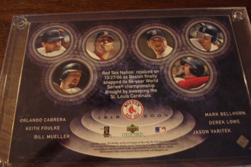 2004 Boston Red Sox Upper Deck Championship Season Card Limited Edition ...