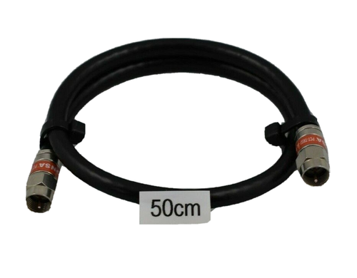 50cm RG6 Quad Shield F-Type Coax Cable TV Antenna Foxtel Optus Telstra ...