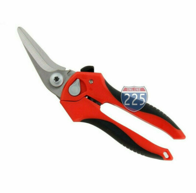 8" Heavy-Duty Stainless-Steel Shears w/ Wire Cutting Notch & One ...