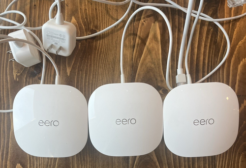 EERO Mesh 3-Pack Model J010001 Dual-Band Wi-Fi System Wireless Router ...
