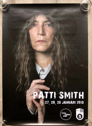 PATTI SMITH - TOUR POSTER JANUARY 2019 UTRECHT (lp promo ticket vinyl ...