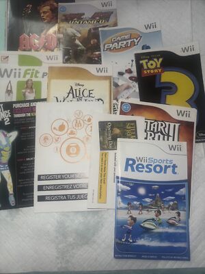 Huge Lot Nintendo Wii/Wii U Manuals/Cover Art/etc - Cosmetic Flaw X26 ...